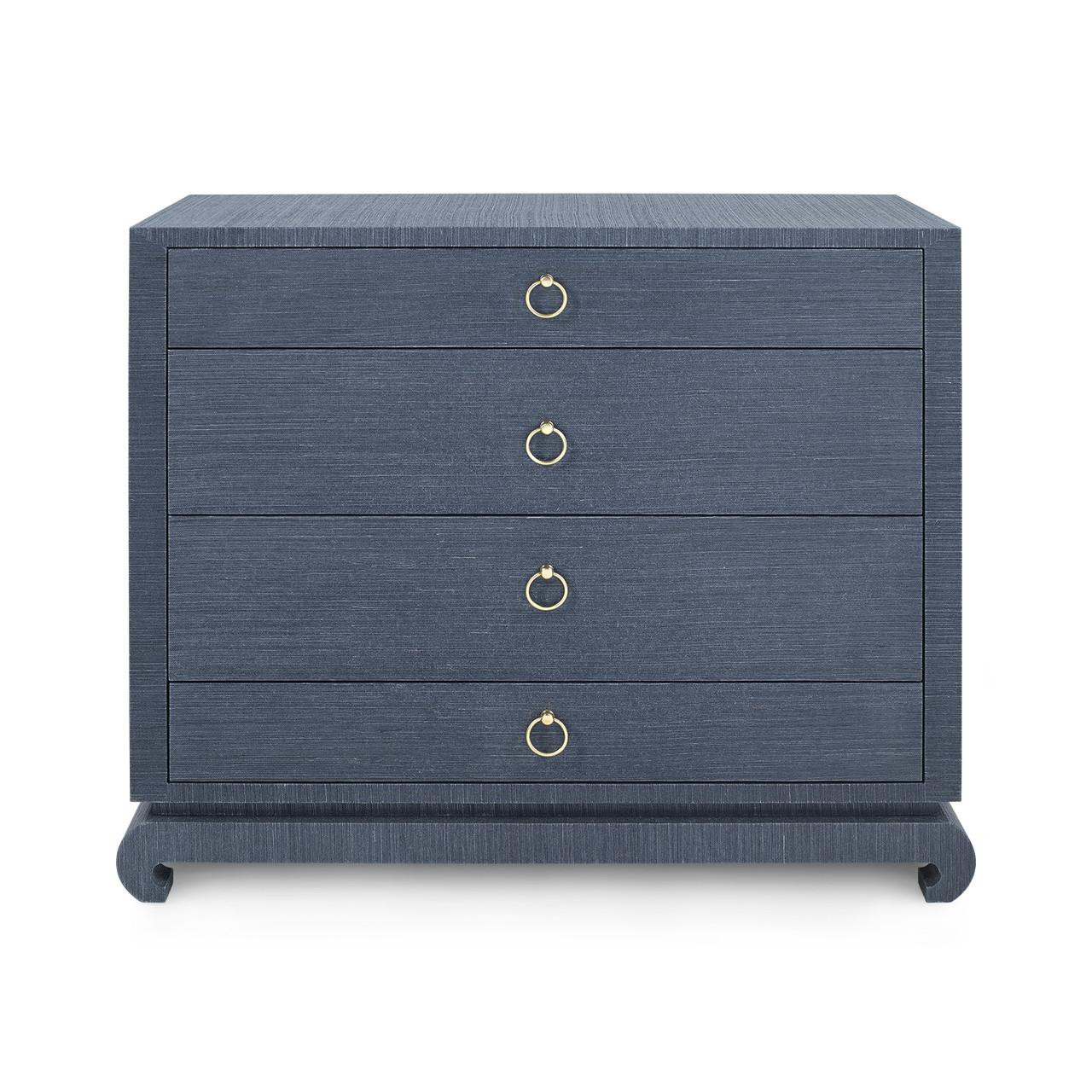 Ming Navy Blue Large Four Drawers | Furniture