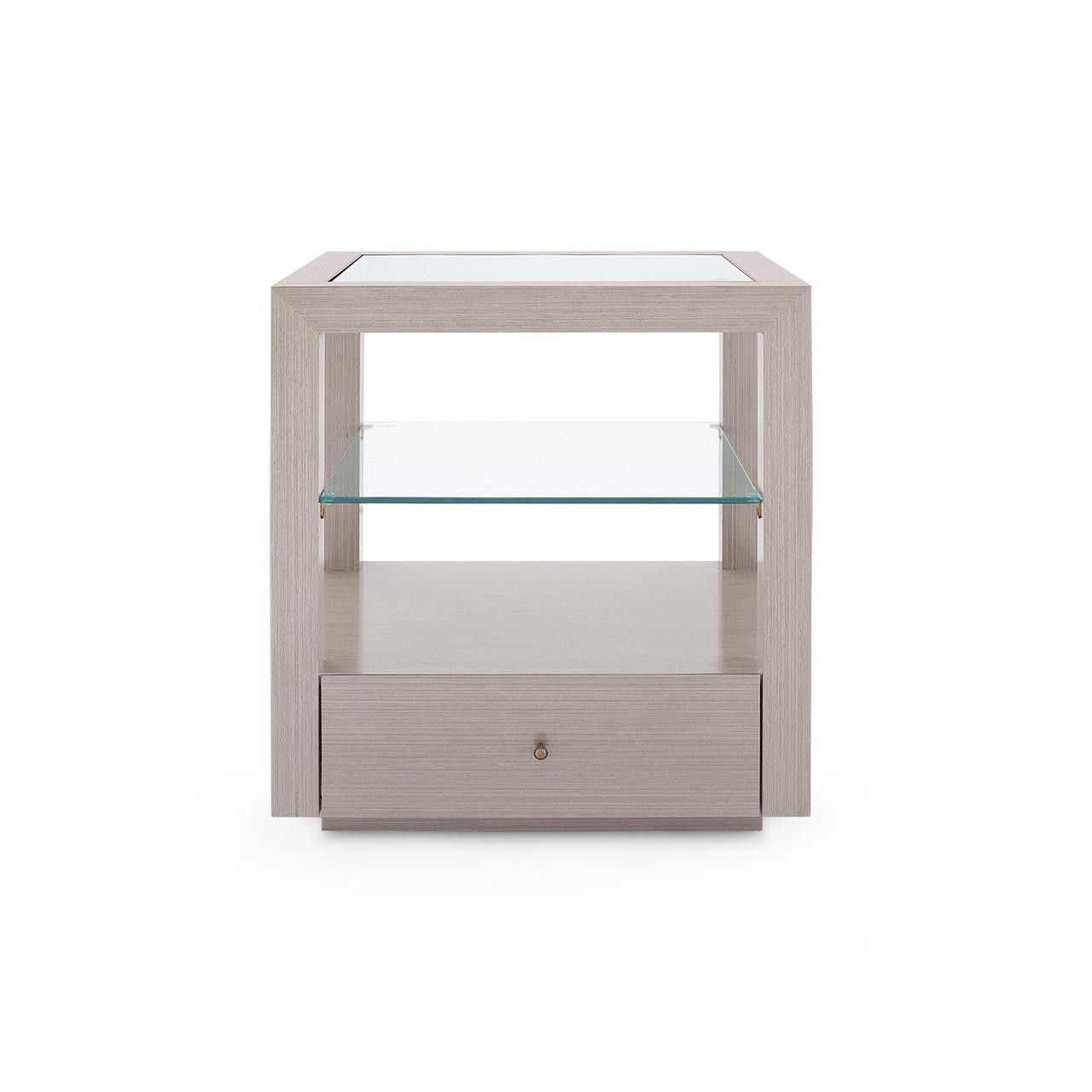 Gavin Taupe Gray Single Drawer Side Table | Furniture