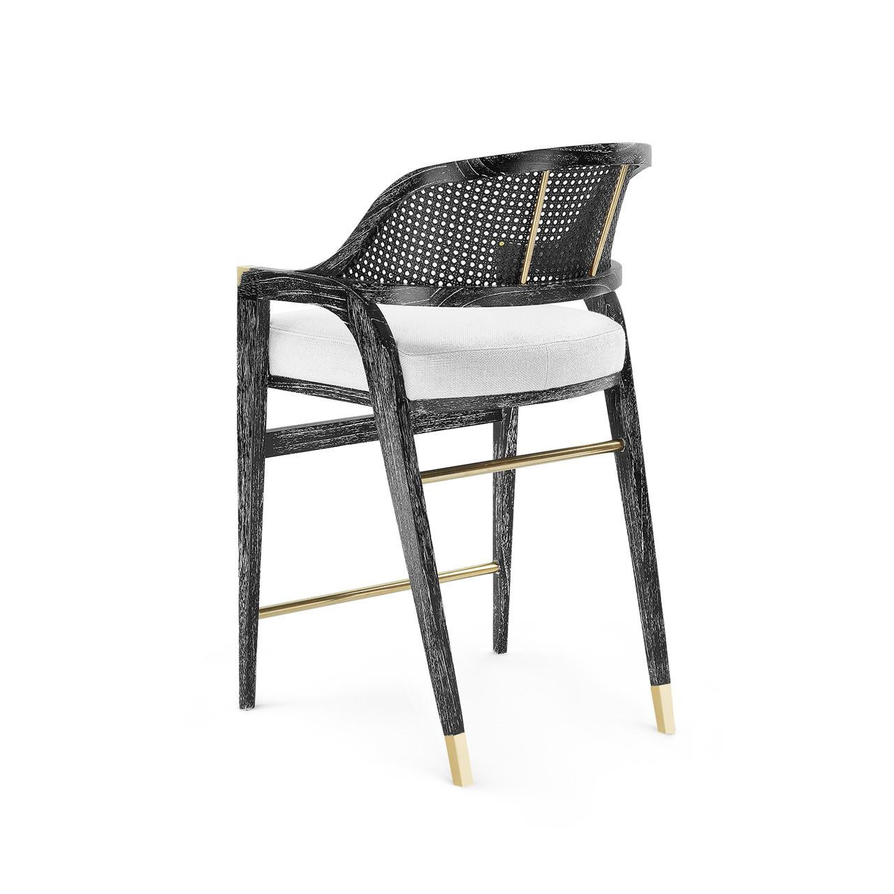 Edward Jet Black Counter Stool | Furniture