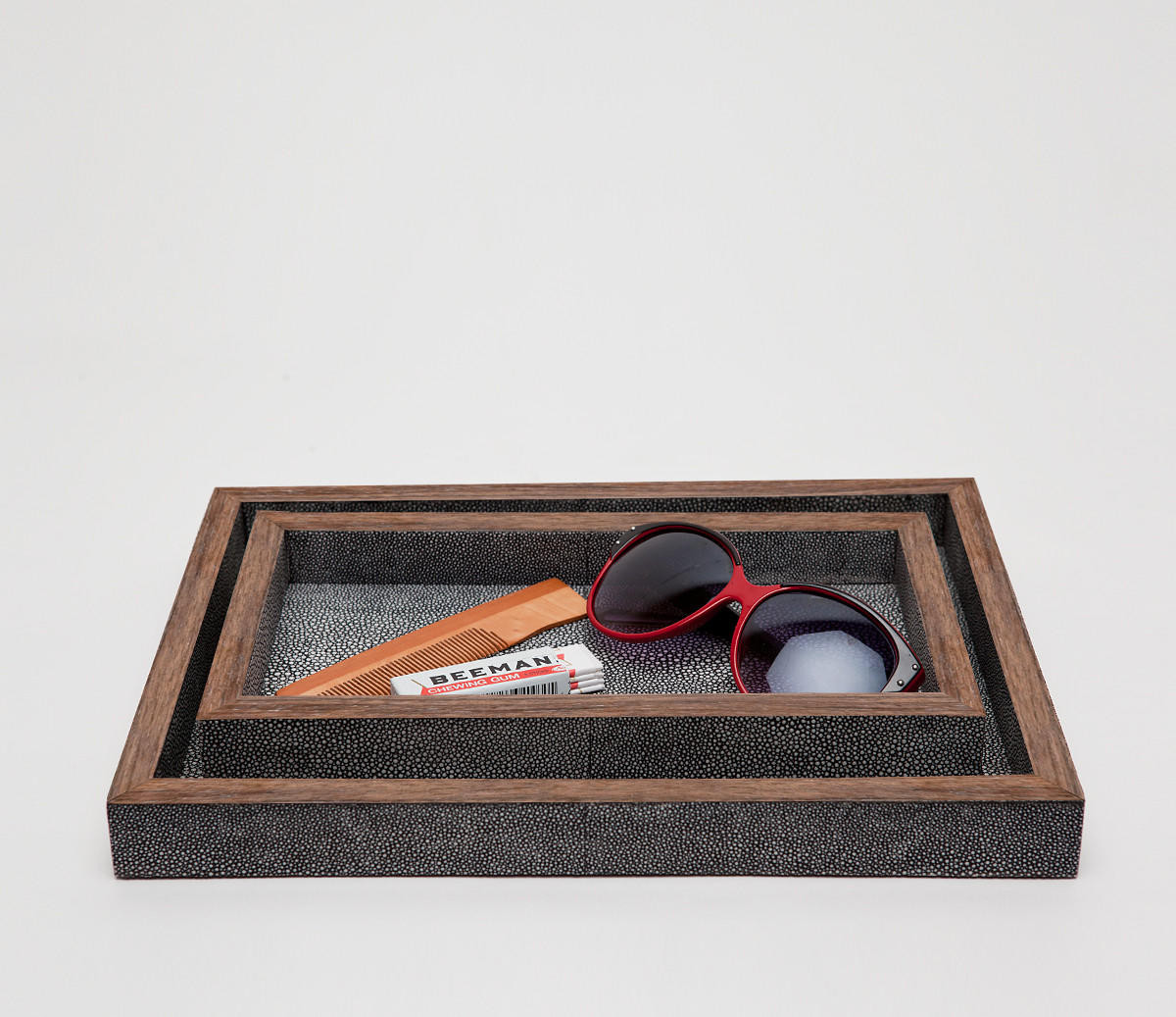 Manchester Tray Set Cool Grey - Trays at Belleandjune