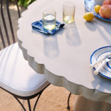Grady Round Scalloped Dining Table | Dining Tables