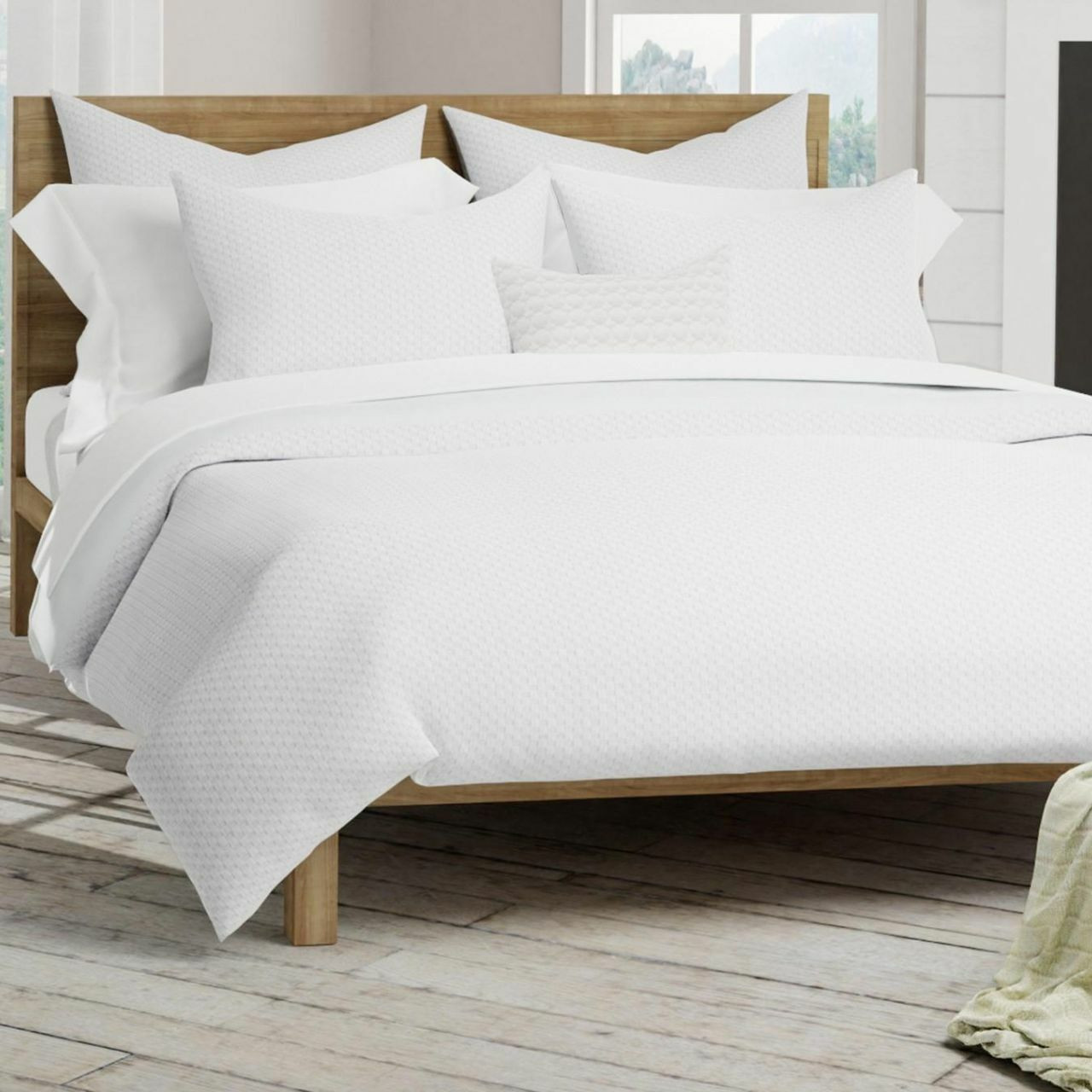 Lagos White Luxury Cotton Bedding for Elegant Bedrooms