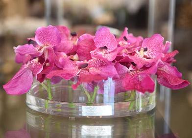 Purple Vanda Flower Bowl - Decorative Bowls at Belleandjune