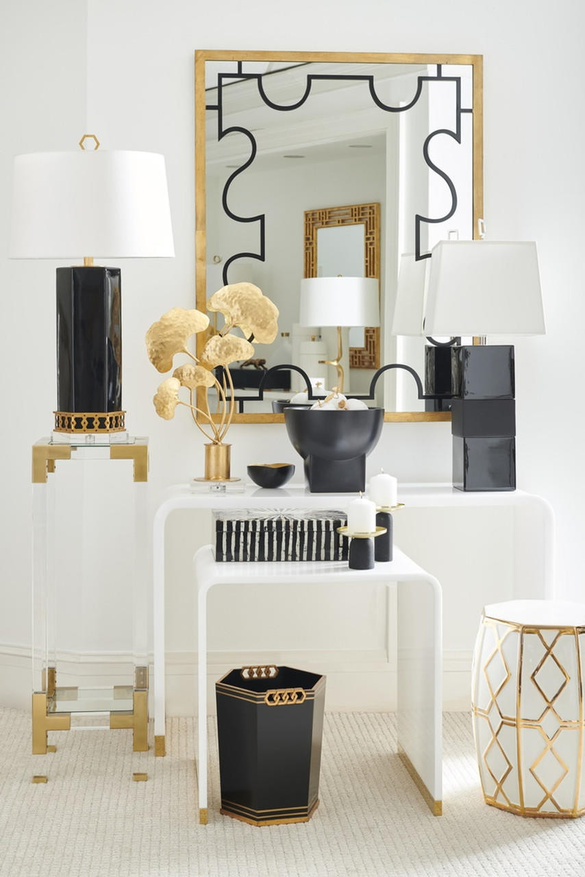Waterfall White Console Table | Accent Tables