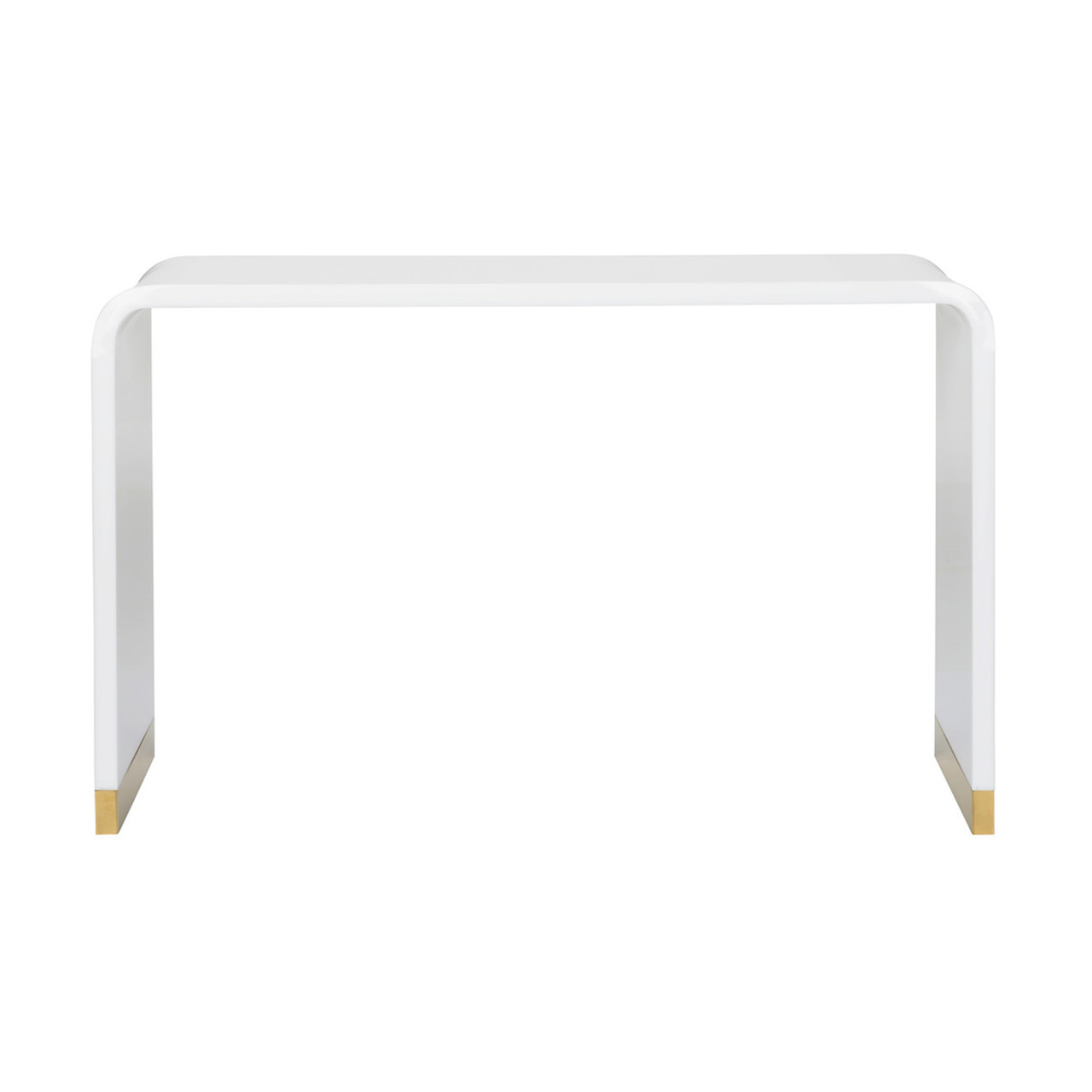 Waterfall White Console Table | Accent Tables