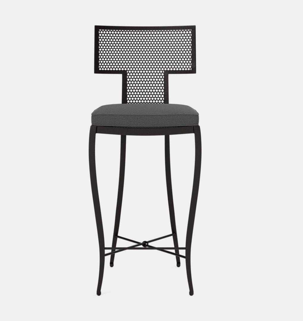 Hadley Gold Mesh Bar Stool | Furniture