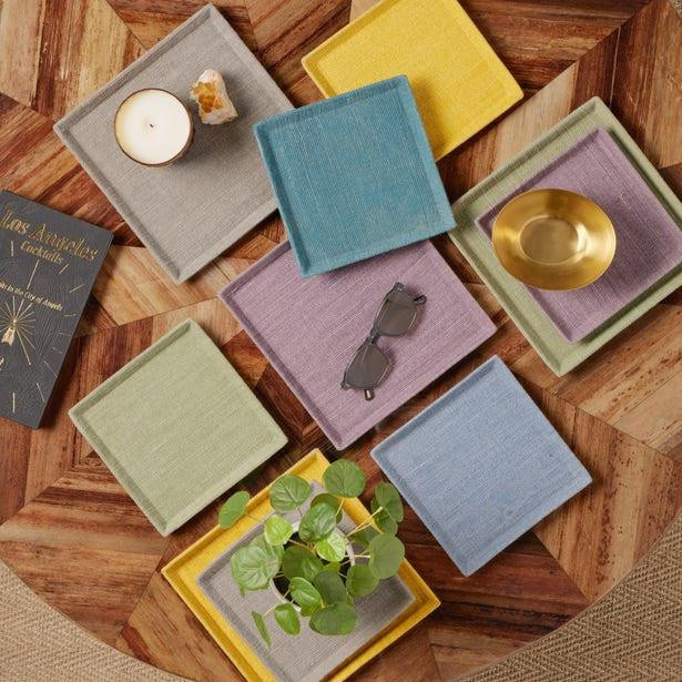 Dresden Light Blue Trays (Set of 2) | Decorative Trays