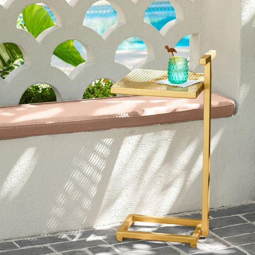 Hadley Gold Mesh Laptop Table | Furniture