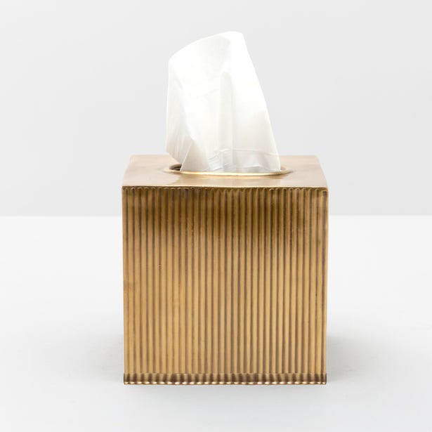 Redon Antique Brass Tissue Box | Bathroom Sets