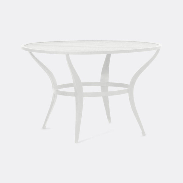 Hadley White Mesh Dining Table | Furniture