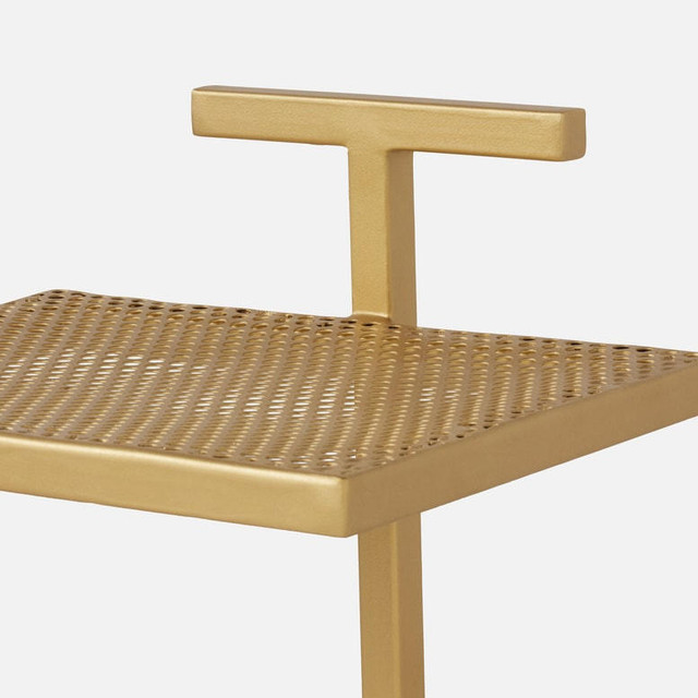 Hadley Gold Mesh Laptop Table | Furniture
