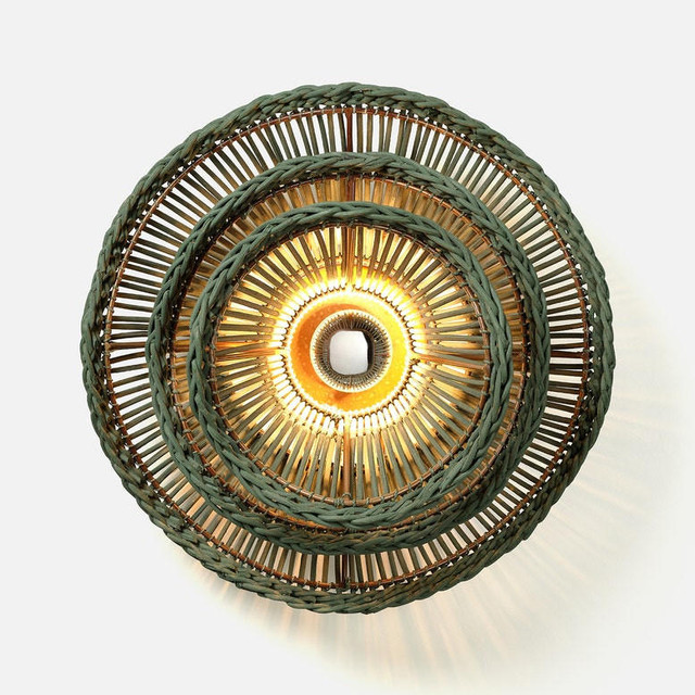 Alondra Rattan Sconce | Sconces