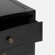 Parker Matte Black Metal Nightstand | Furniture