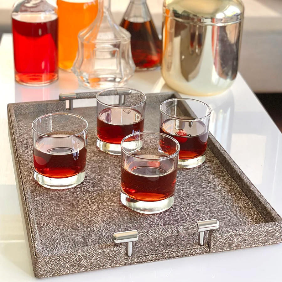 Stingray Gray Rectangular Tray | Serving Trays