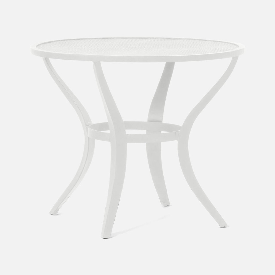 Hadley White Mesh Dining Table | Furniture