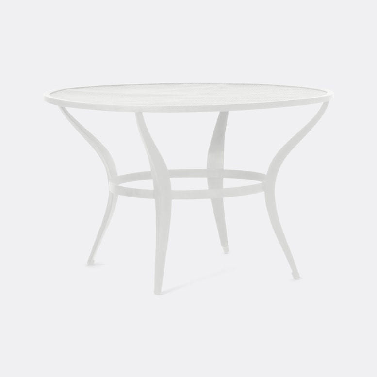 Hadley White Mesh Dining Table | Furniture