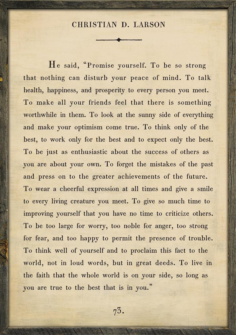 Christian Larson Wall Art - Wall Decor at Belleandjune