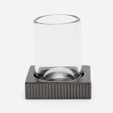 Redon Black Nickel Tumbler Set | Bathroom Sets