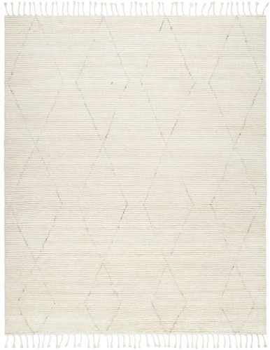 Camille Hand Knotted Cream Wool Rug | Rugs