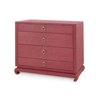 Ming Red Large Four Drawer Dresser | Furniture