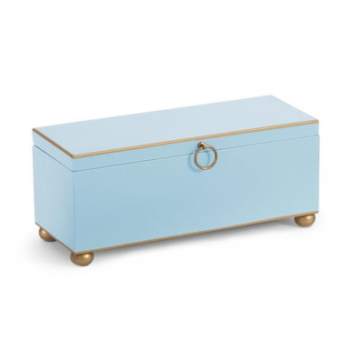 Pastel Blue Rectangular Box | Decorative Objects