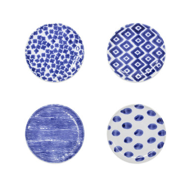 Santorini Assorted Cocktail Plates (Set of 4) | Dinnerware