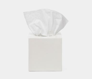 Cordoba White Tissue Box | Bath Accessories