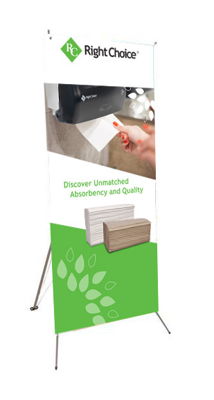 24" x 60" Tripod Display Banner Kit