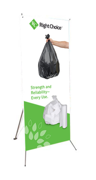 24" x 60" Tripod Display Banner Kit