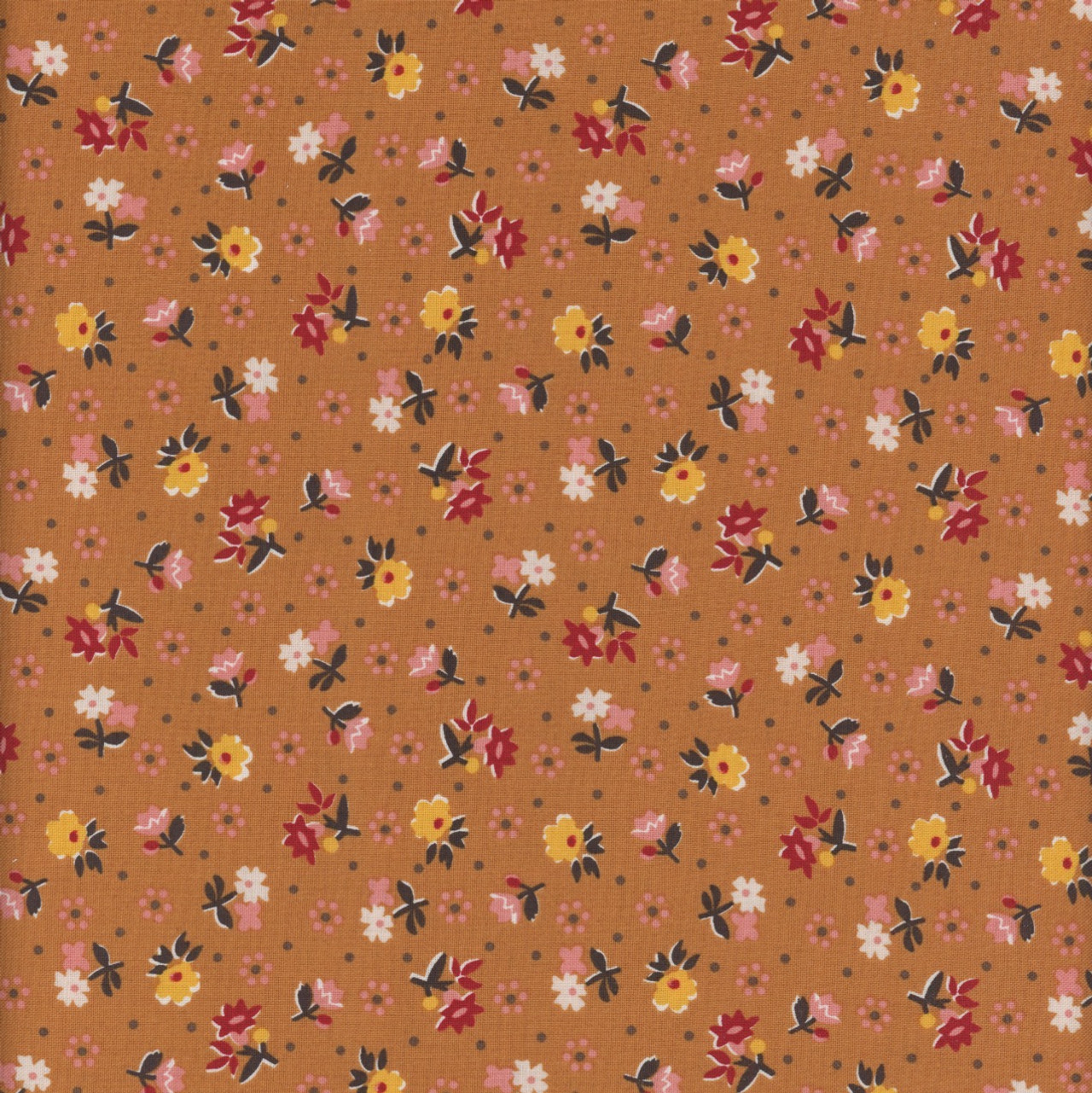 Riley Blake Fabrics Gentler Times Lori Holt Reunion Floral 108 Inch Wide Quilt Back Coral Pink ...