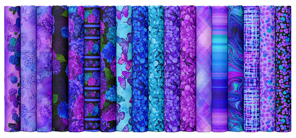 Midnight Blooms by Chong A Hwang for Timeless Treasures Fabrics ...