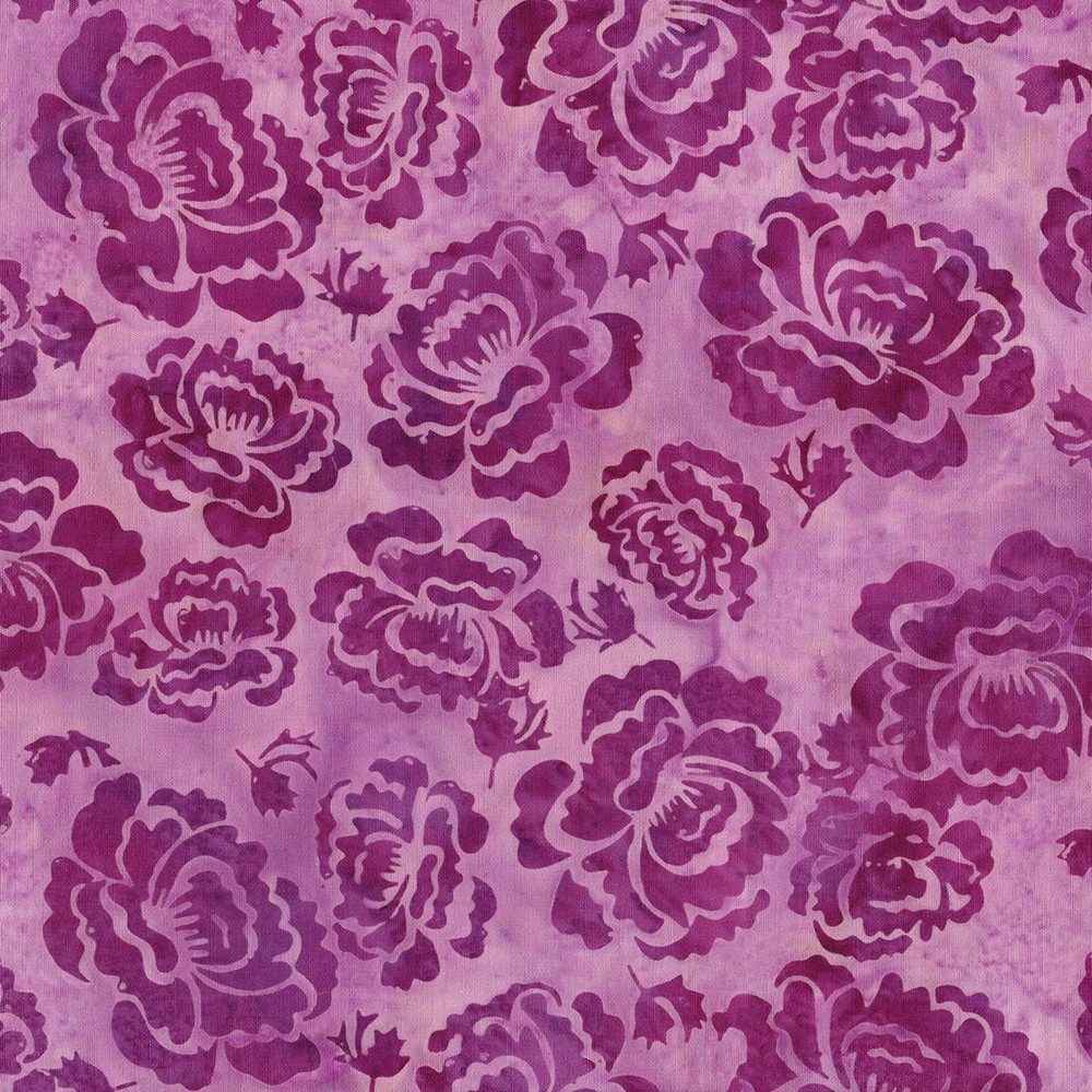 Lumin Fabrics Isand Batik Rosy Bloom Batiks Hollyhock Pink Petunia ...