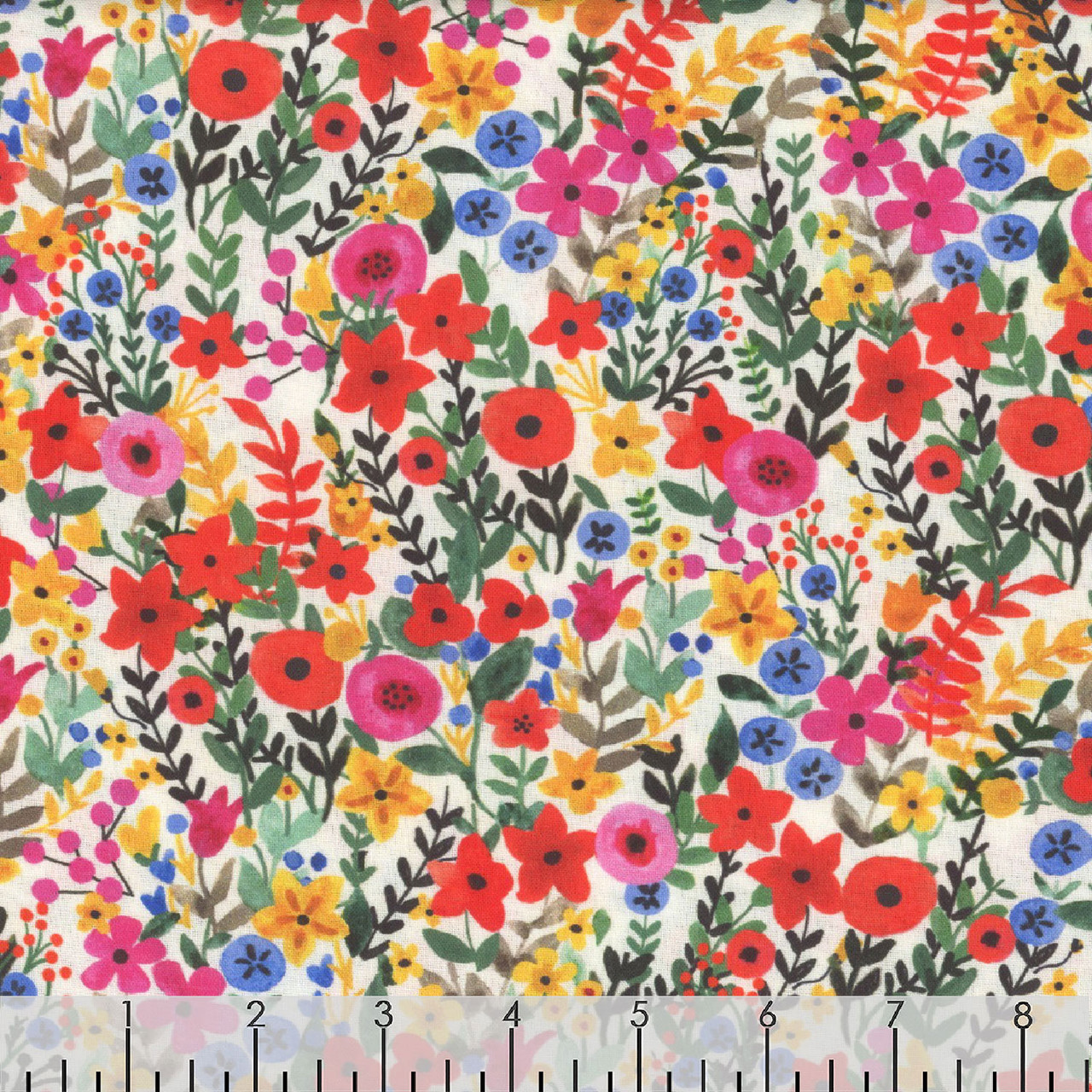 Windham Fabrics Chicken Littles Garden Party Ivory | Quilt Fabric