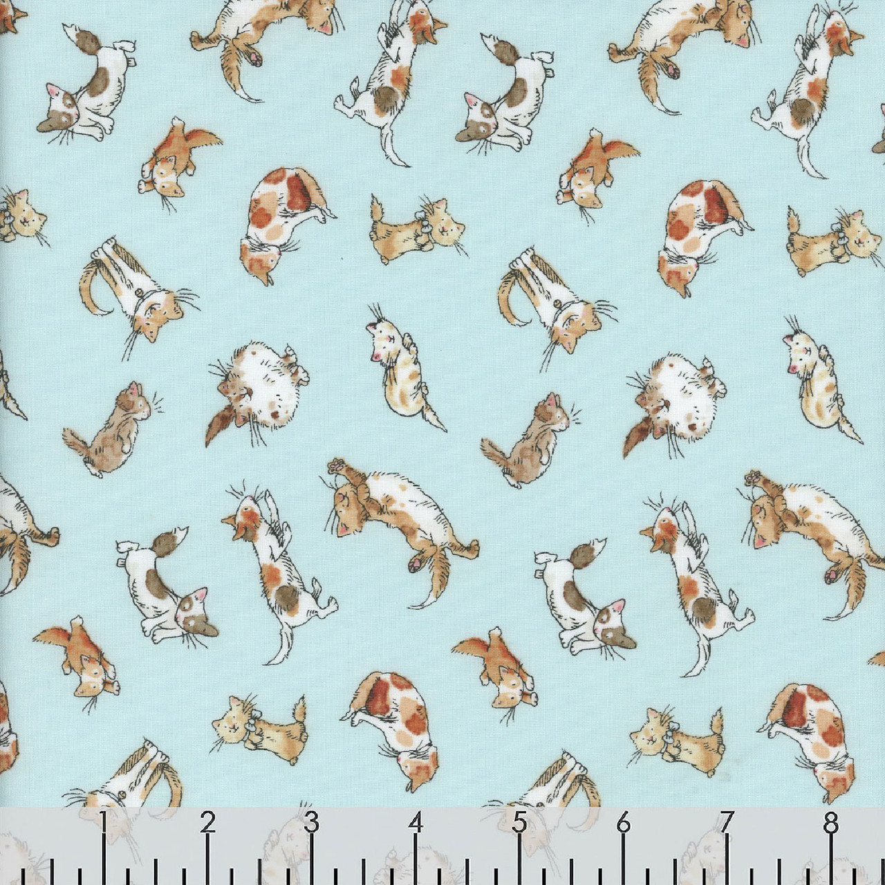 Clothworks Fabrics What Friends Are For by Anita Jeram Turquoise Blue ...