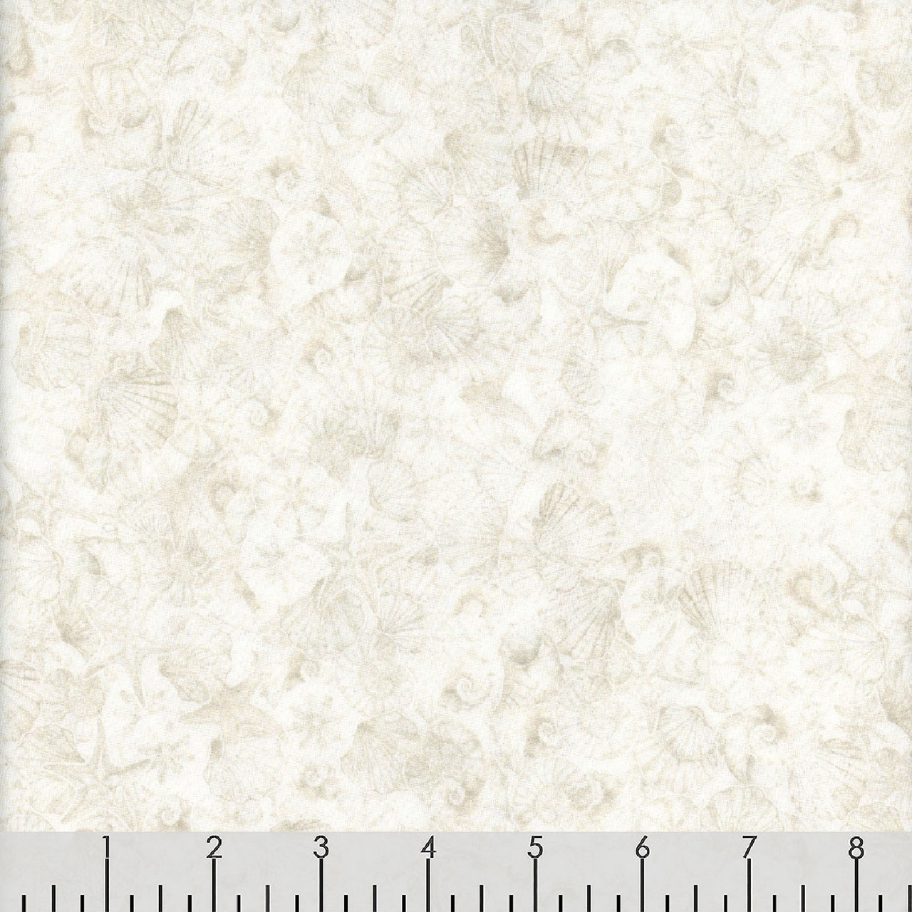 Quilting Treasures Fabrics Atlantis Dan Morris Cream Shell Tonal ...