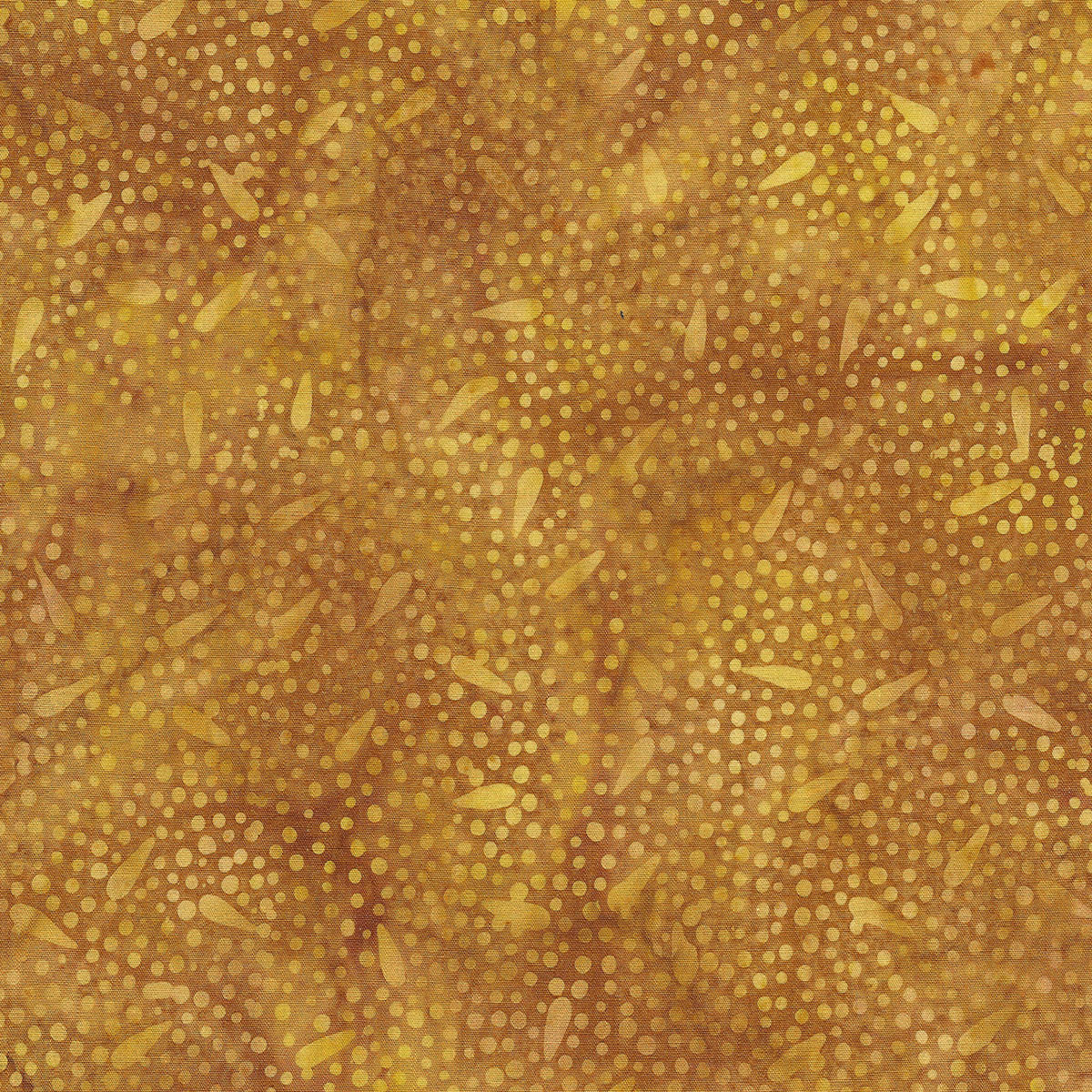 Island Batik Fabrics Twilight Petals Gold Ochre - Hancock's of Paducah