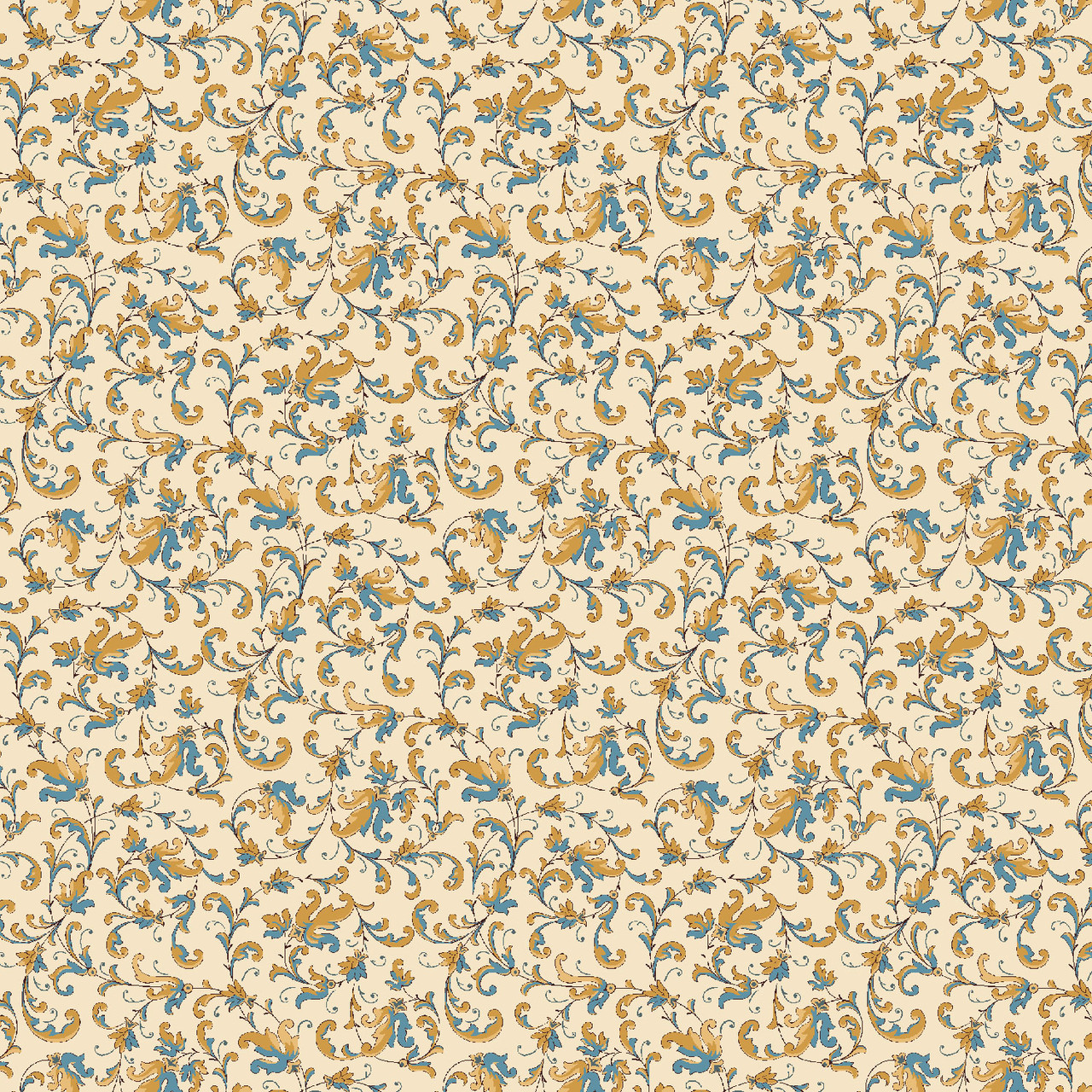 Marcus Fabrics Gentry's Mill Lynn Wilder Cream Scroll - Hancock's of ...