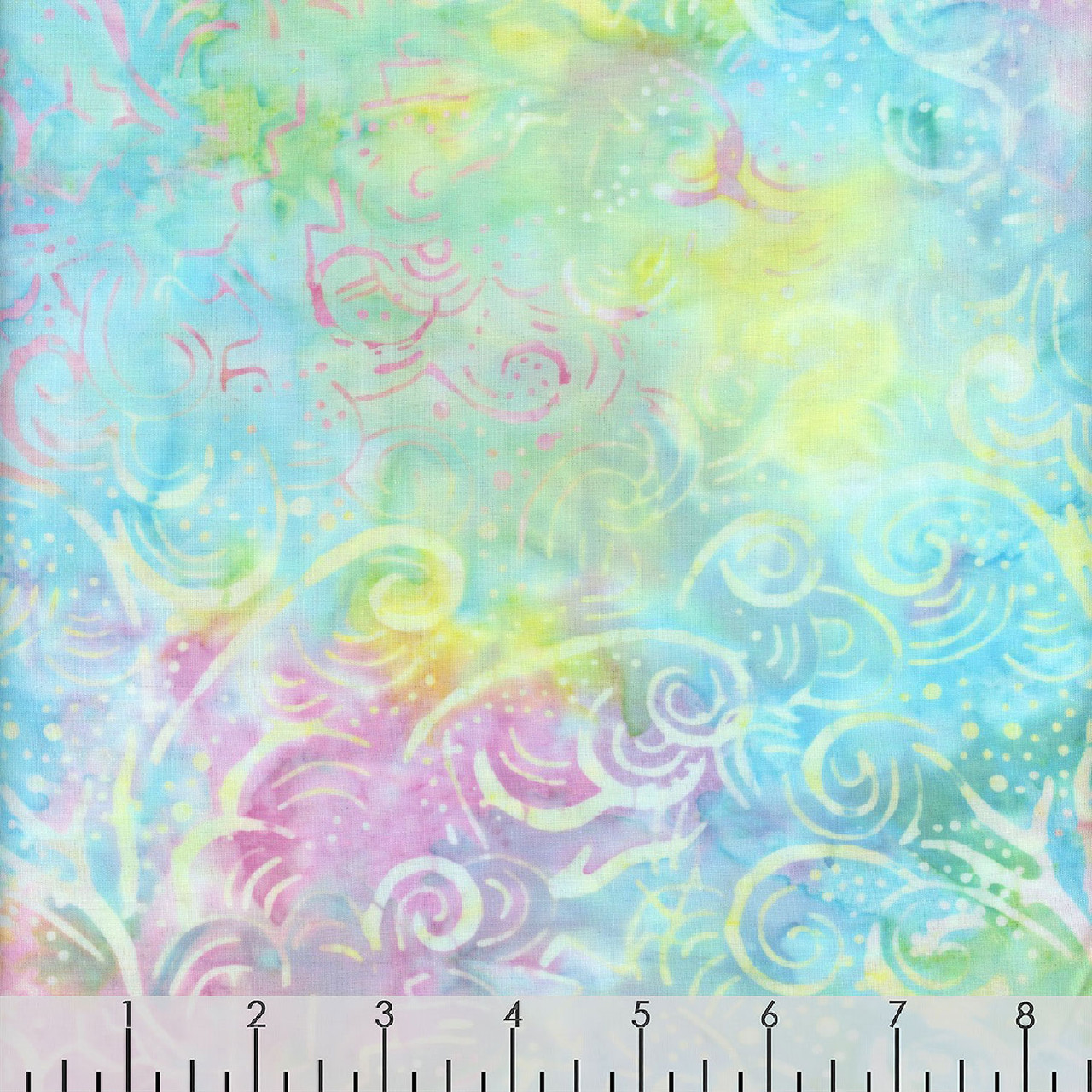 Timeless Treasures Fabrics Sugar Sunrise Tonga Batik Nouveau Scrolls ...