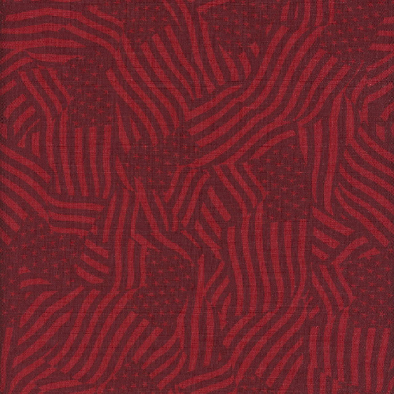 Wilmington Prints Stars of Valor Beth Grove Red Waving Flag Tonal ...