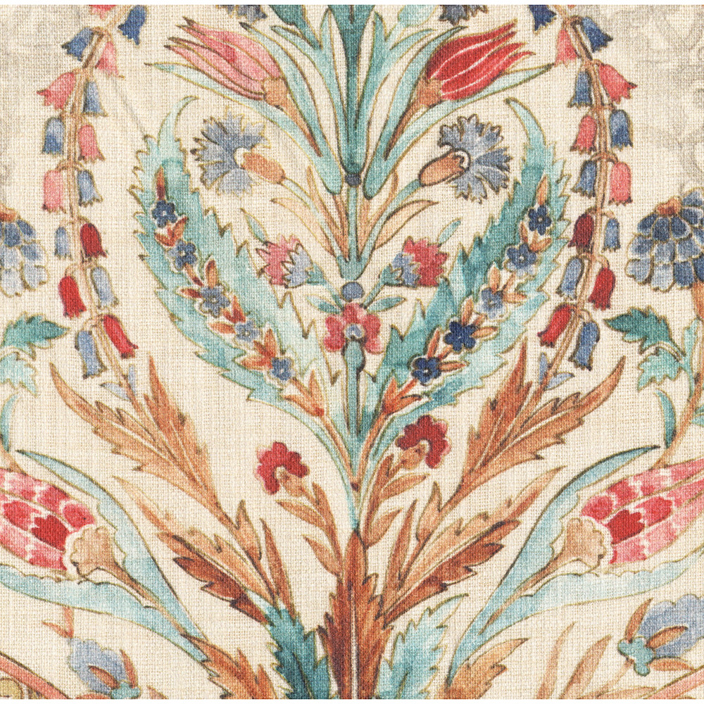 Hamilton Fabrics Worth Suede William Morris Thistle Medallion | Drapery