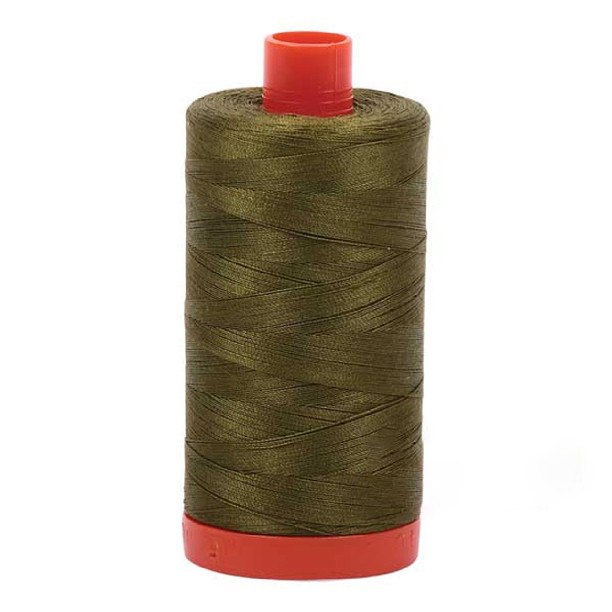 Aurifil Cotton Mako Thread 50 Weight 1422 Yards Very Dark Olive | Thread