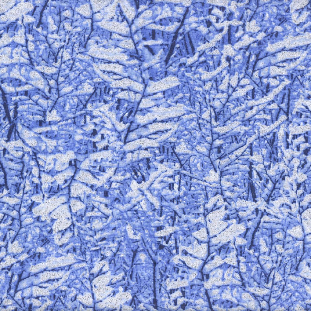 Timeless Treasures Fabrics Ice Winter Scenes Frozen Snowy Trees Dusk ...