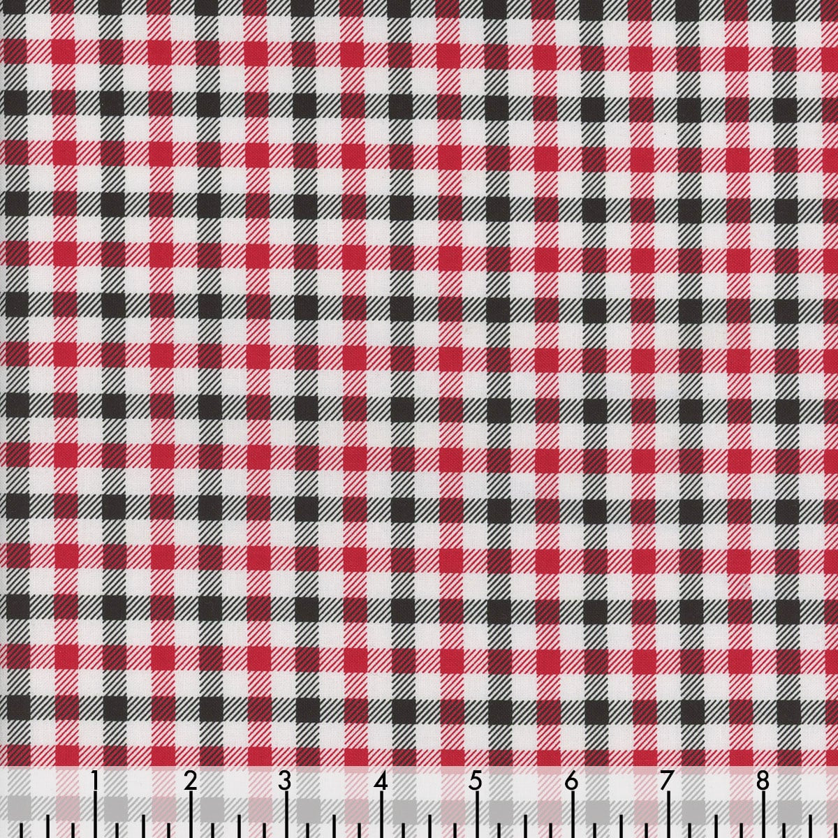 Blank Quilting Fabrics Plaid Essentials Black Gingham | Quilt Fabric