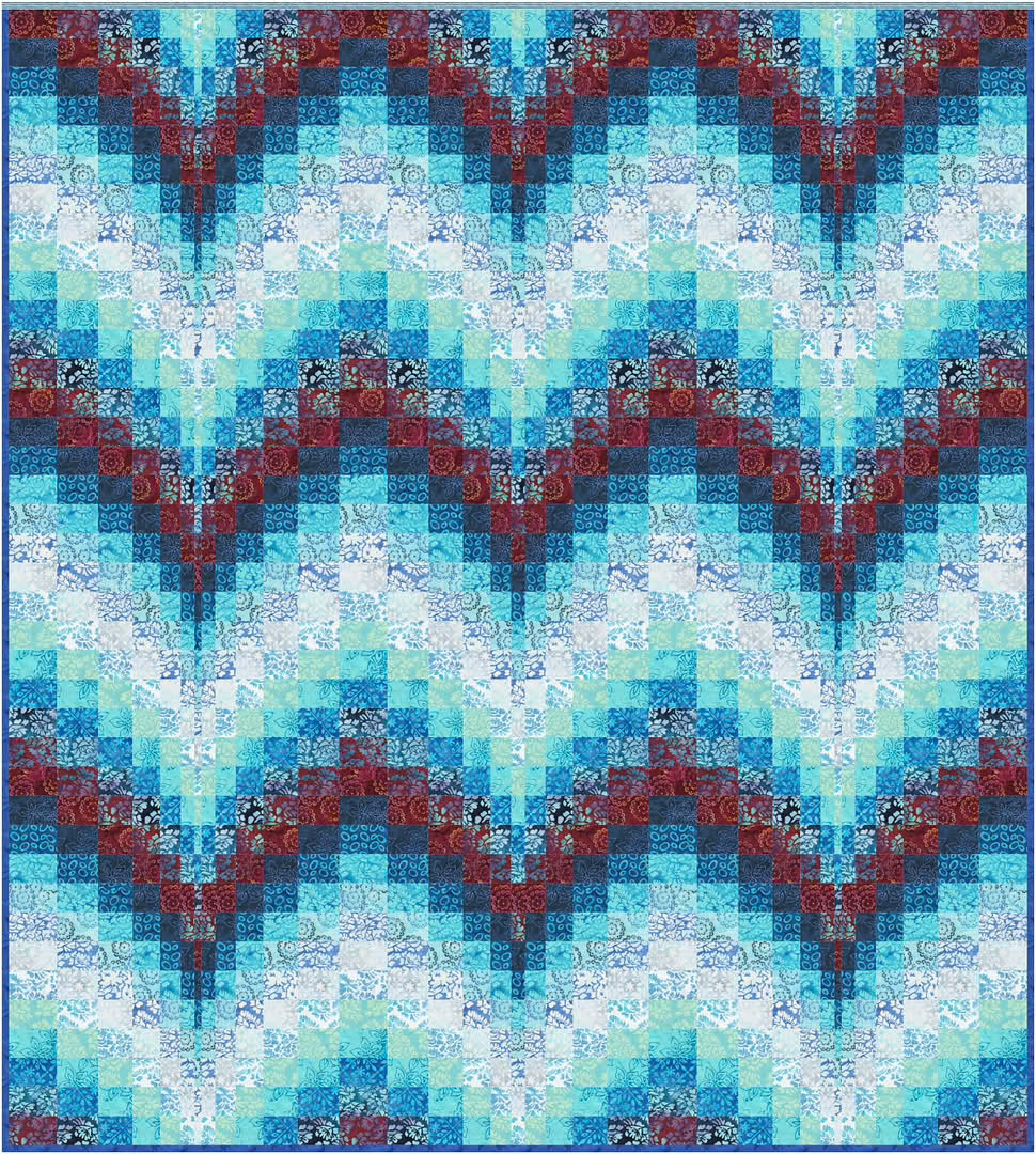 Color Ripples Quilt Pattern by Tourmaline and Thyme