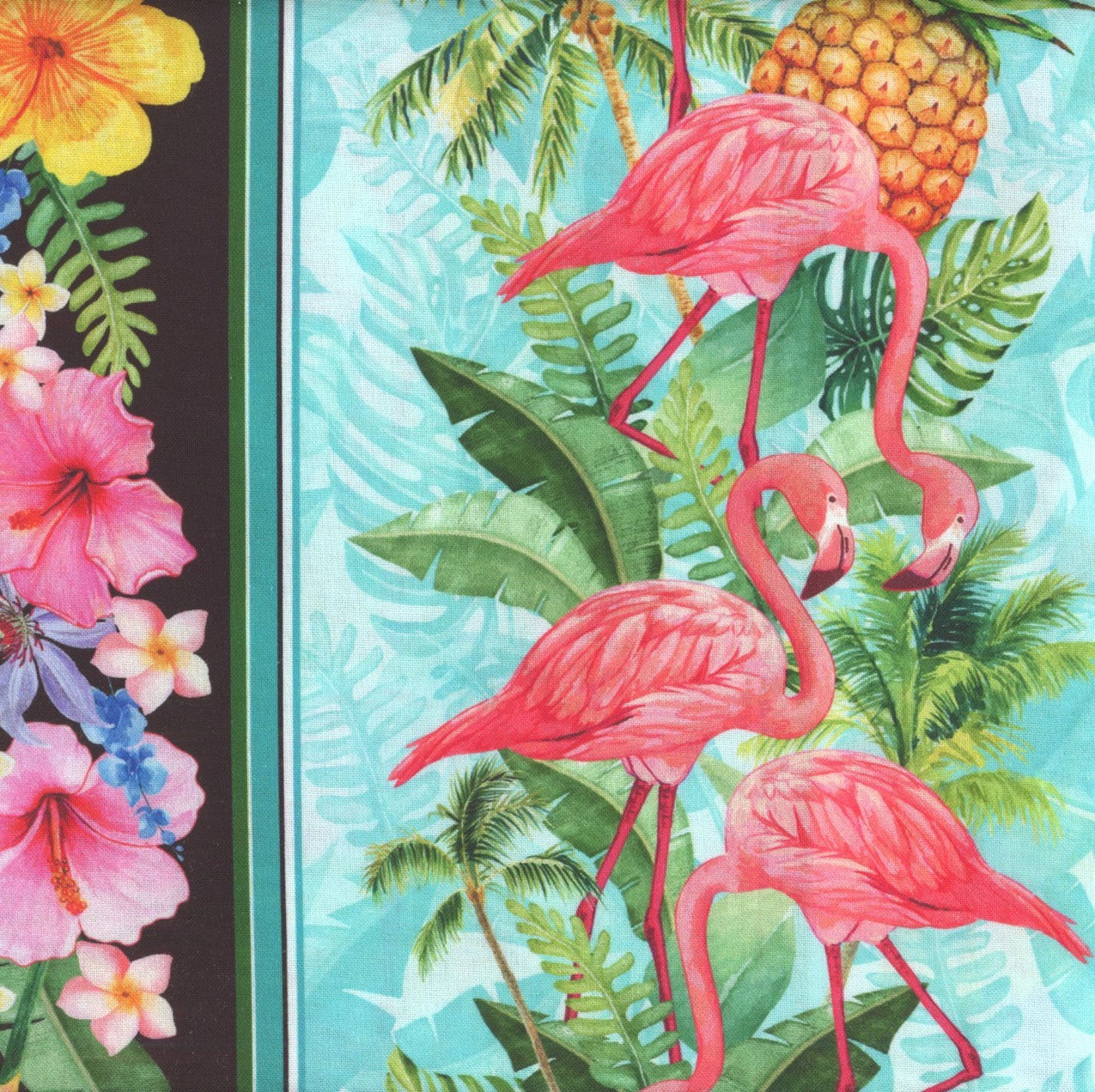 Benartex Fabrics Paradise Awaits Nicole Decamp Paradise Stripe Multi ...