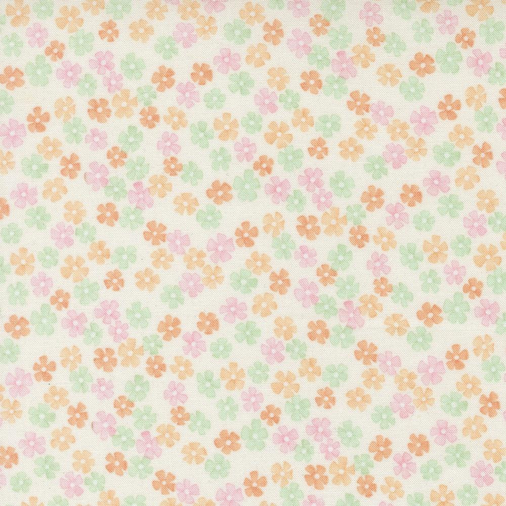 Moda Fabrics Kindness Deb Strain Daisy Chain Floral Dogwood Pink Peach ...