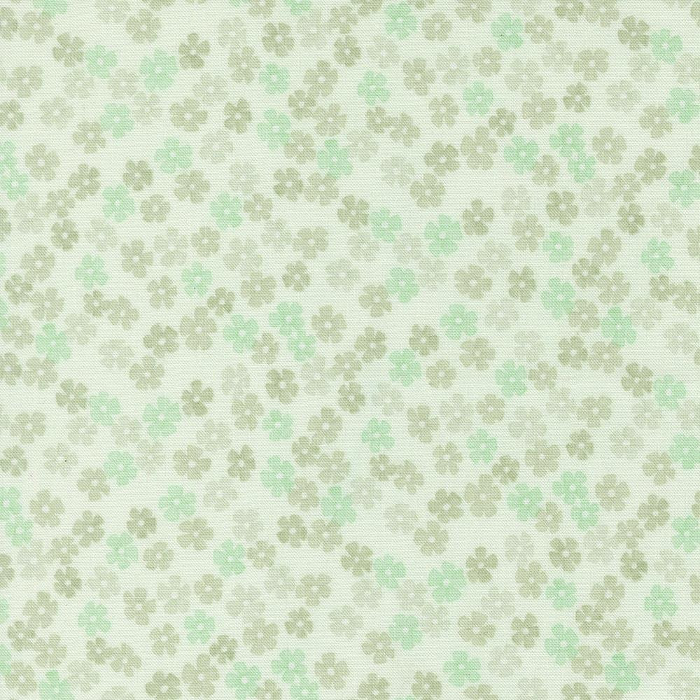Moda Fabrics Kindness Deb Strain Daisy Chain Floral Mist Green Pink ...