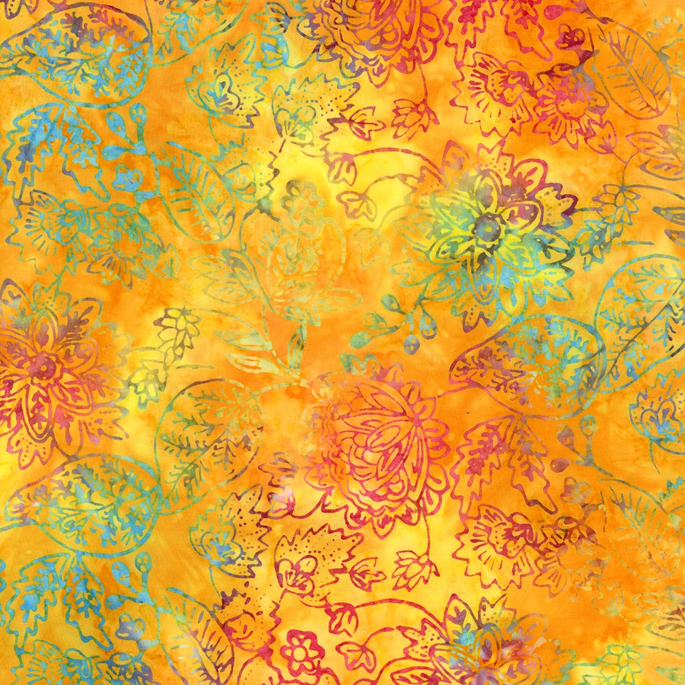 Timeless Treasures Fabrics 108 Inch Wide Tonga Batik Quilt Back Orange ...