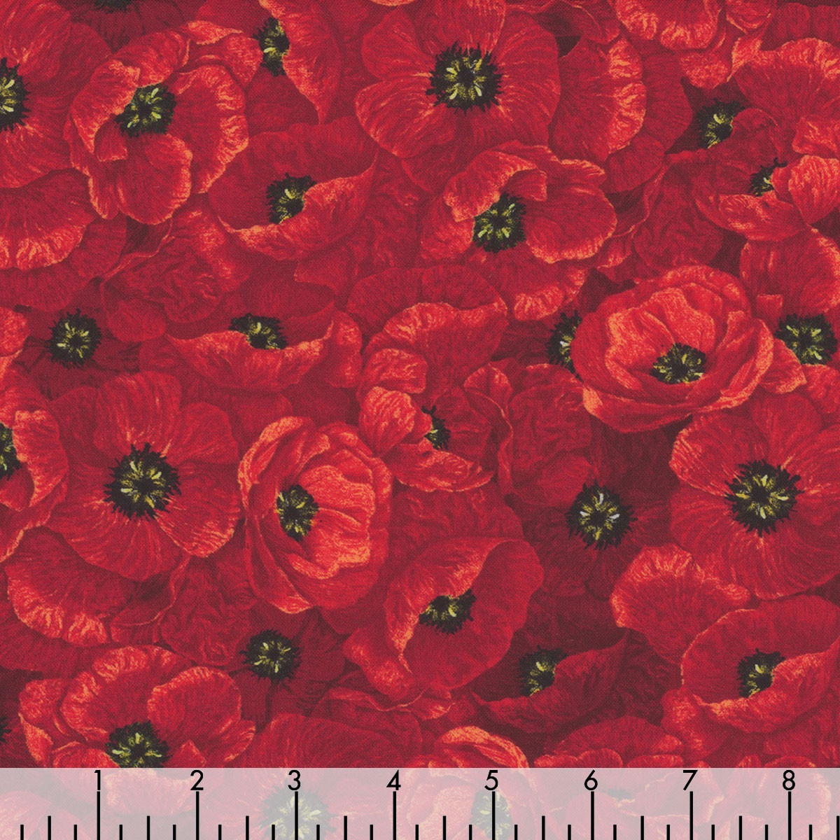 Timeless Treasures Fabrics Poppy Dreams Poppy Packed Poppies | Quilt Fabric
