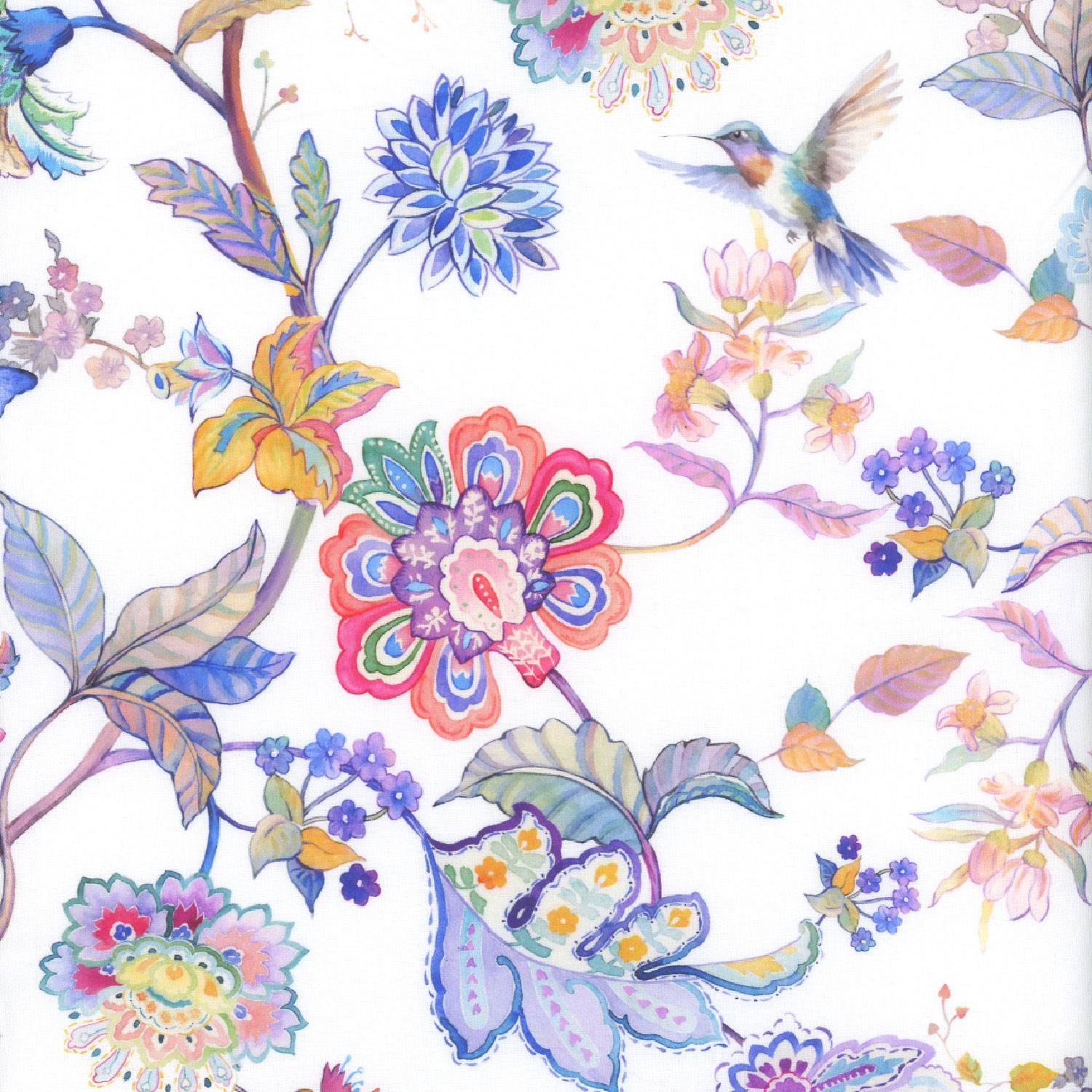 In The Beginning Fabrics Daydreams by Jason Yenter Pink Purple Blue ...
